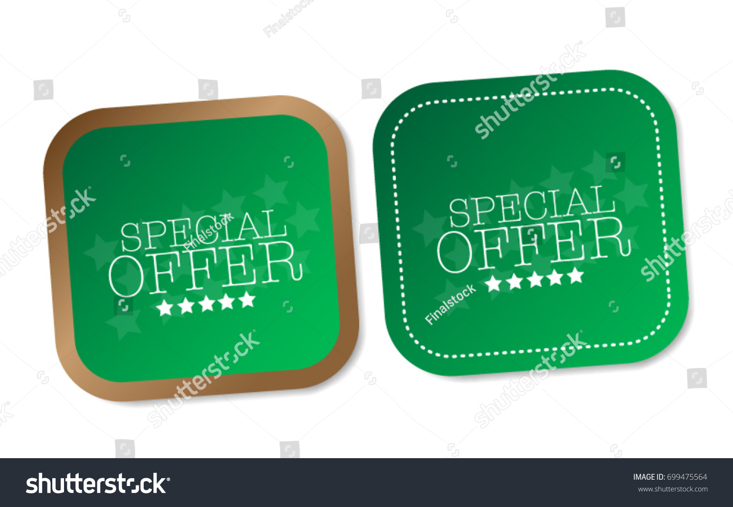 Special Offer Stickers Stock Vector (Royalty Free) 699475564