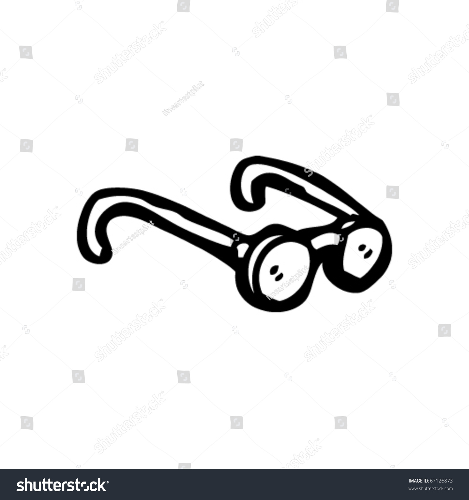 Spectacles Cartoon Stock Vector (Royalty Free) 67126873