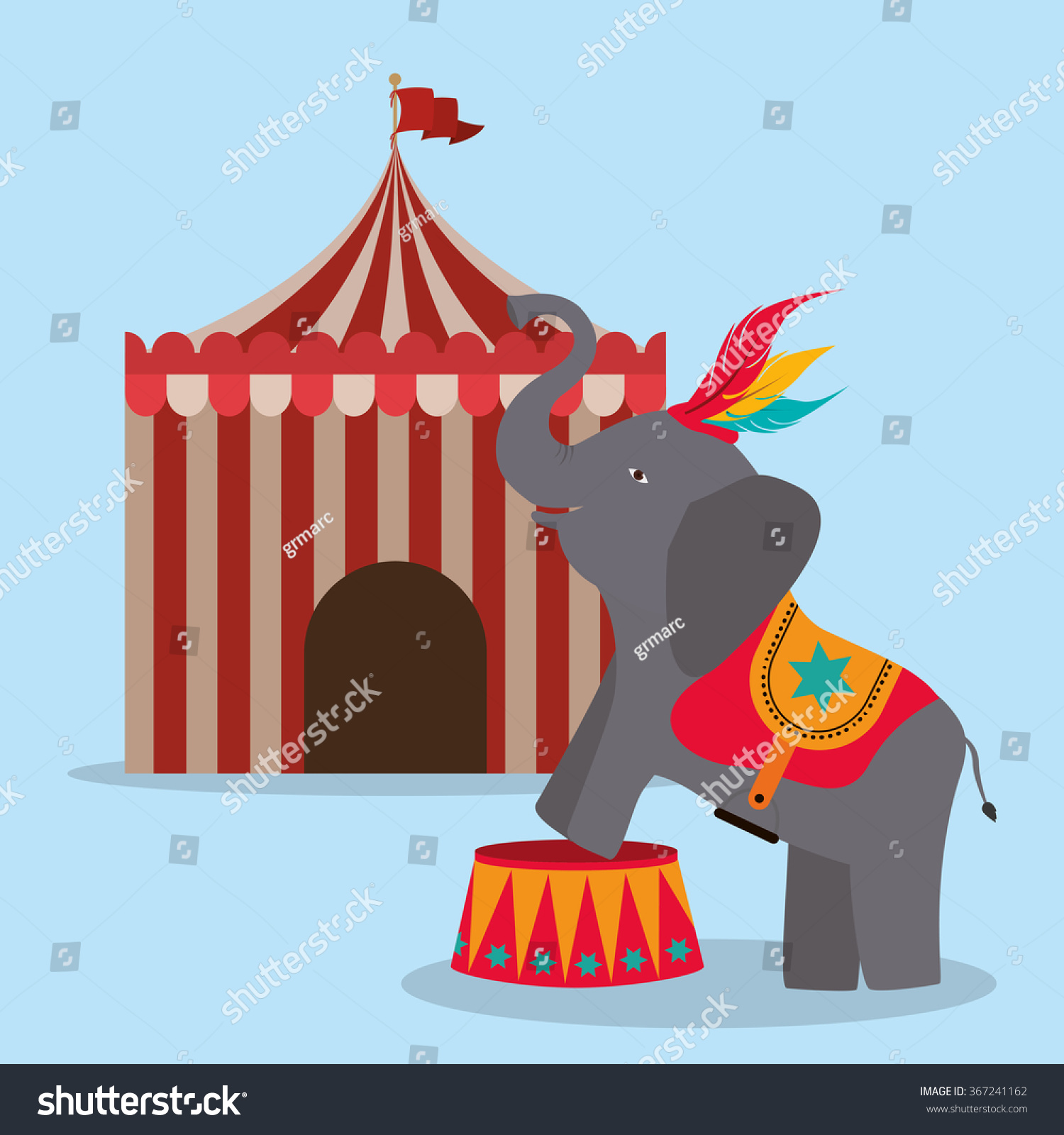 Spectacular Circus Show Design Stock Vector (Royalty Free) 367241162