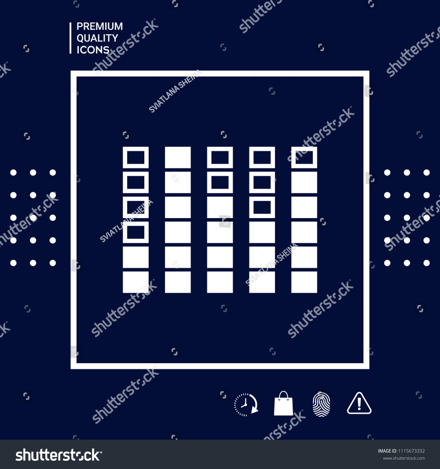 Spectrum Analyzer Equalizer Icon Stock Vector (Royalty Free) 1115673332 ...