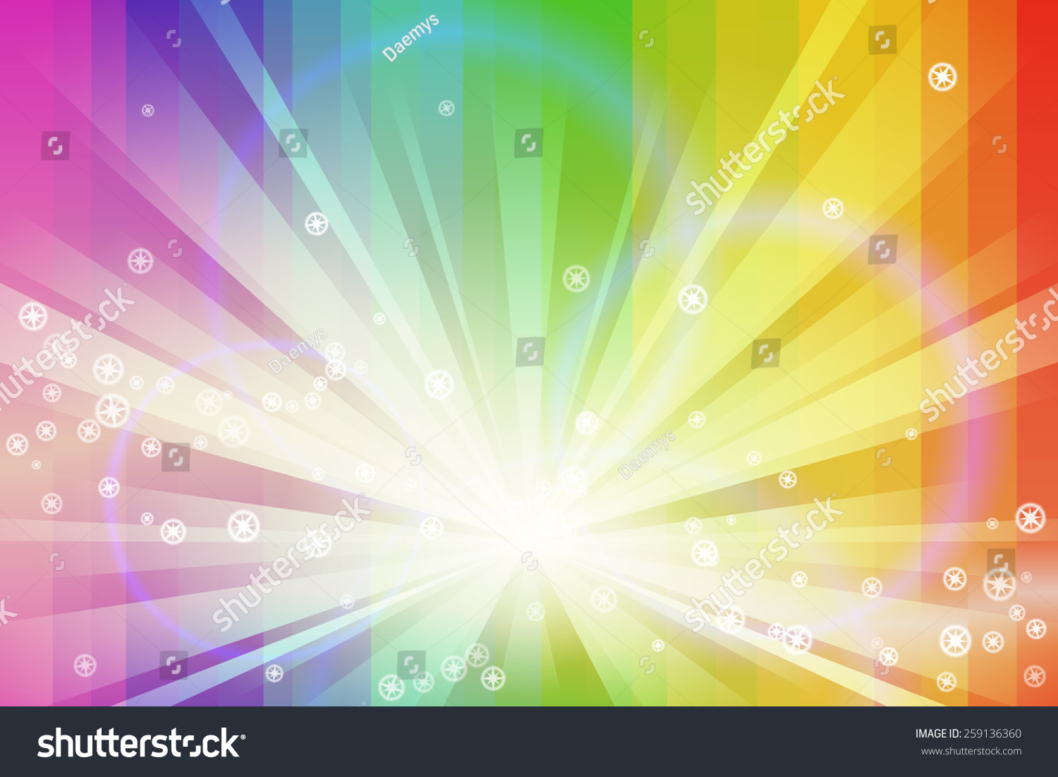 Spectrum Burst Stock Vector (Royalty Free) 259136360