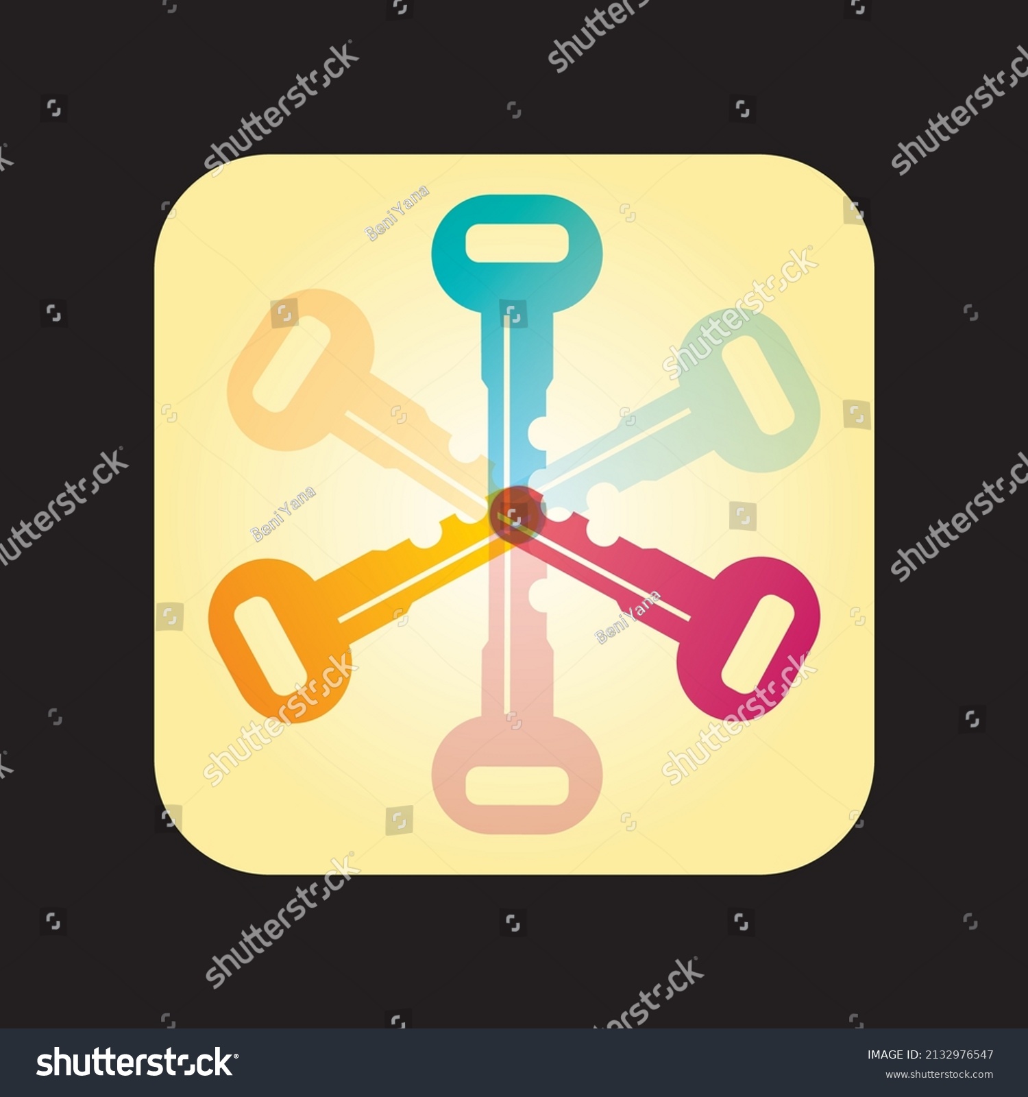 Spectrum Colors On Keys Vector Itc Stock Vector (Royalty Free ...
