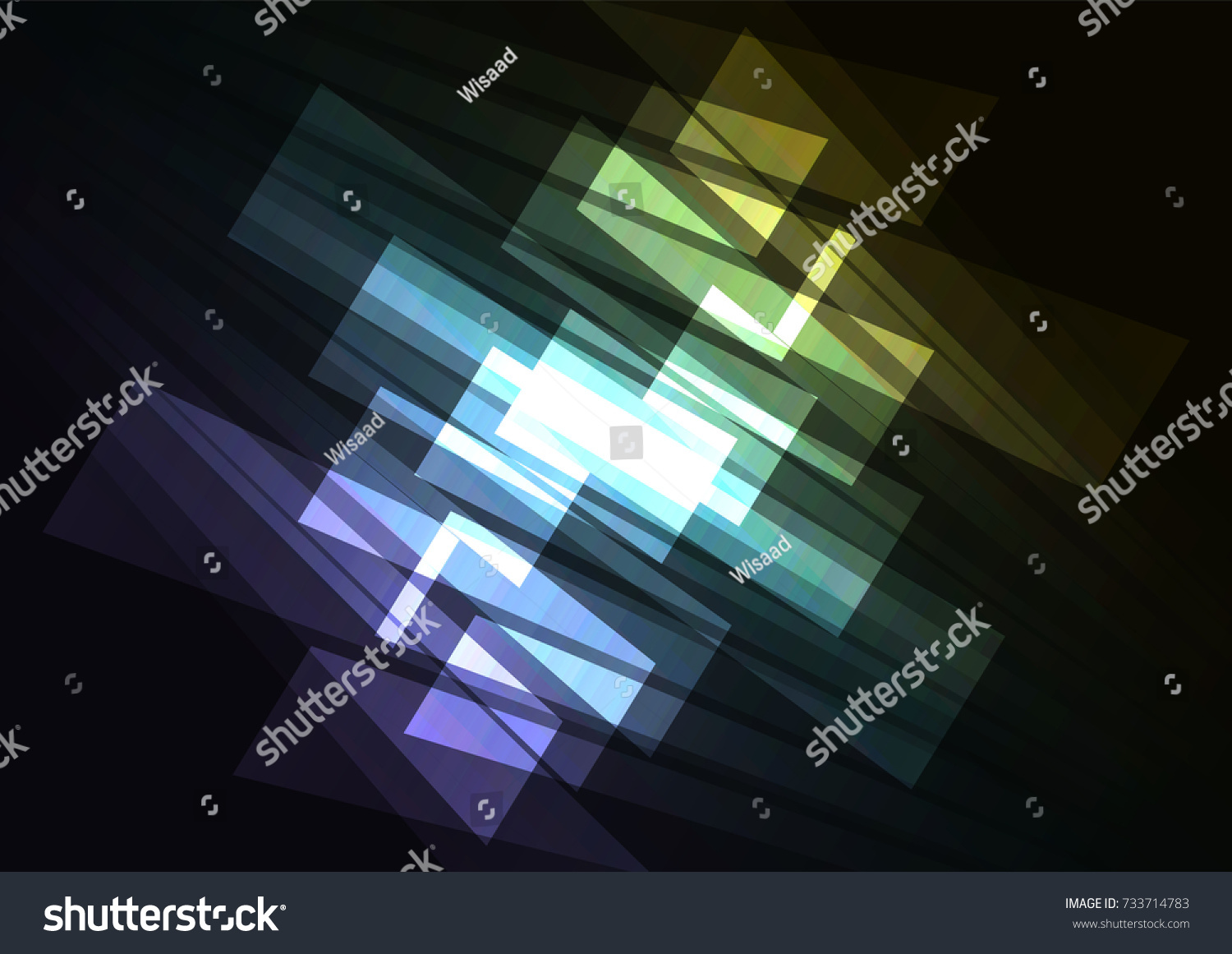 Spectrum Multicolor Abstract Spotlight Background Corner Stock Vector ...