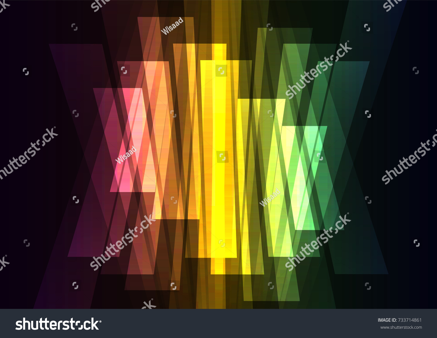 Spectrum Multicolor Abstract Spotlight Background Square Stock Vector ...