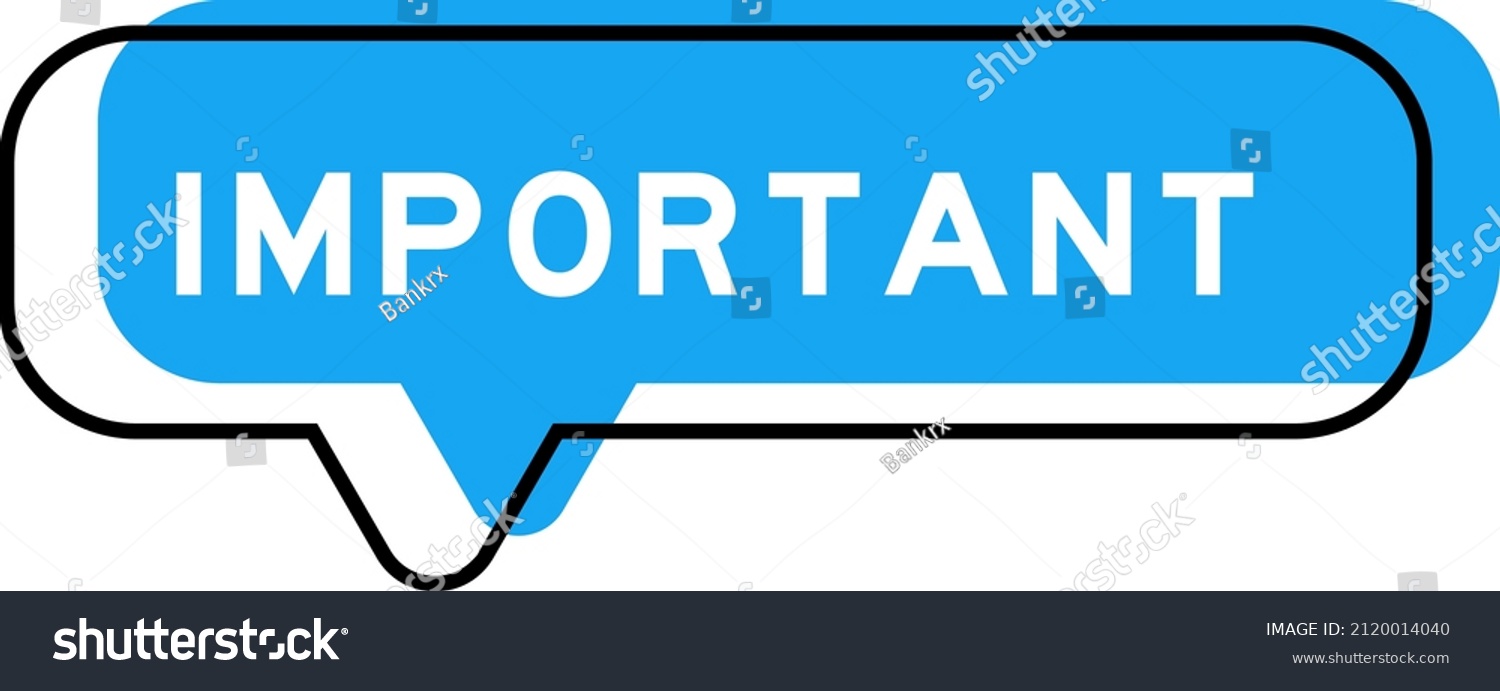 Speech Banner Blue Shade Word Important Stock Vector (Royalty Free ... Speech Banner Blue Shade Word Important Stock Vector (Royalty Free ...