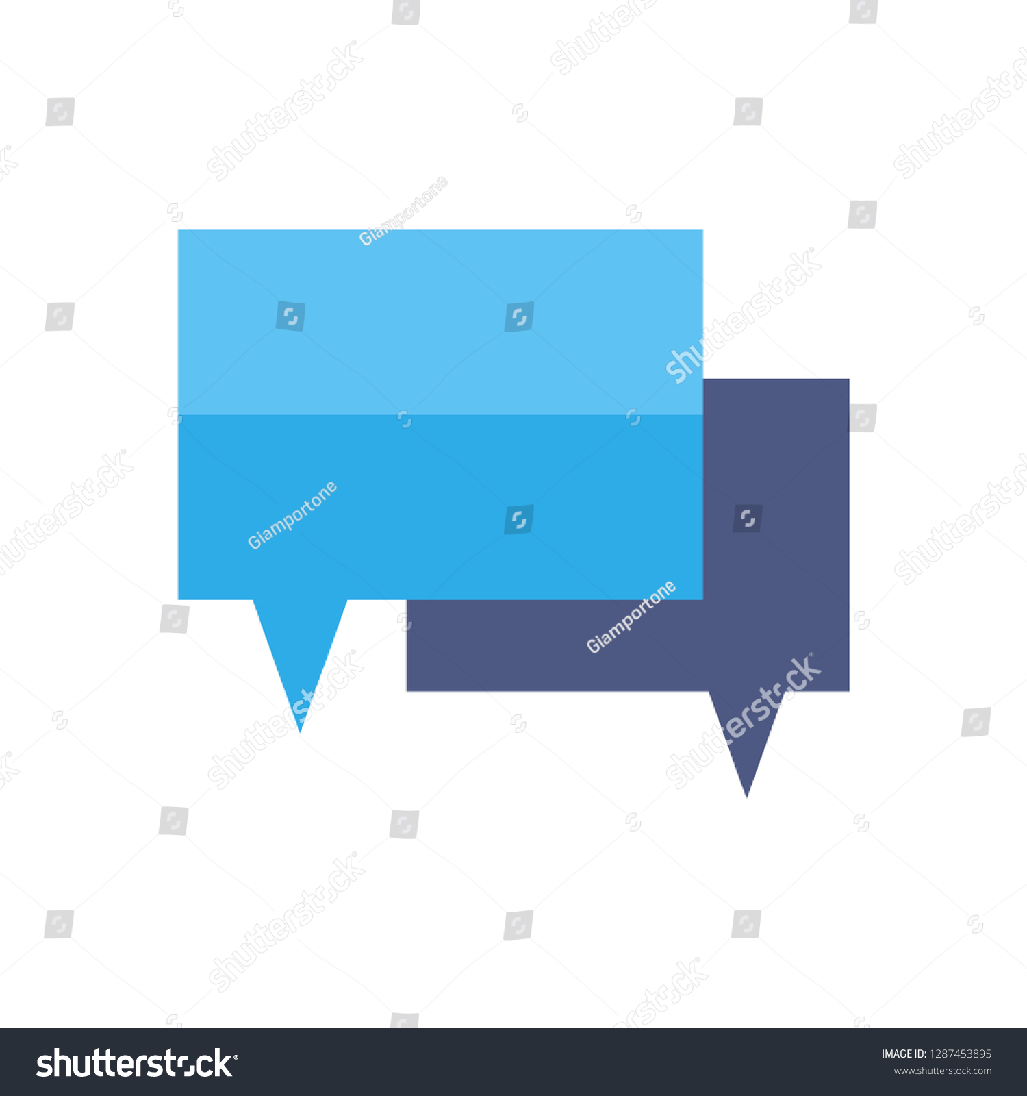 Speech Bubble Icon Dialog Symbol Stock Vector (Royalty Free) 1287453895 ...