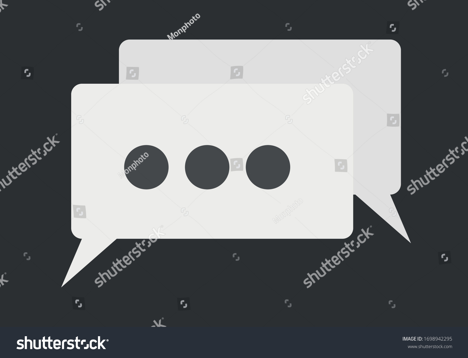 Speech Bubble Logo Ellipsis Typing Stock Vector (Royalty Free ...