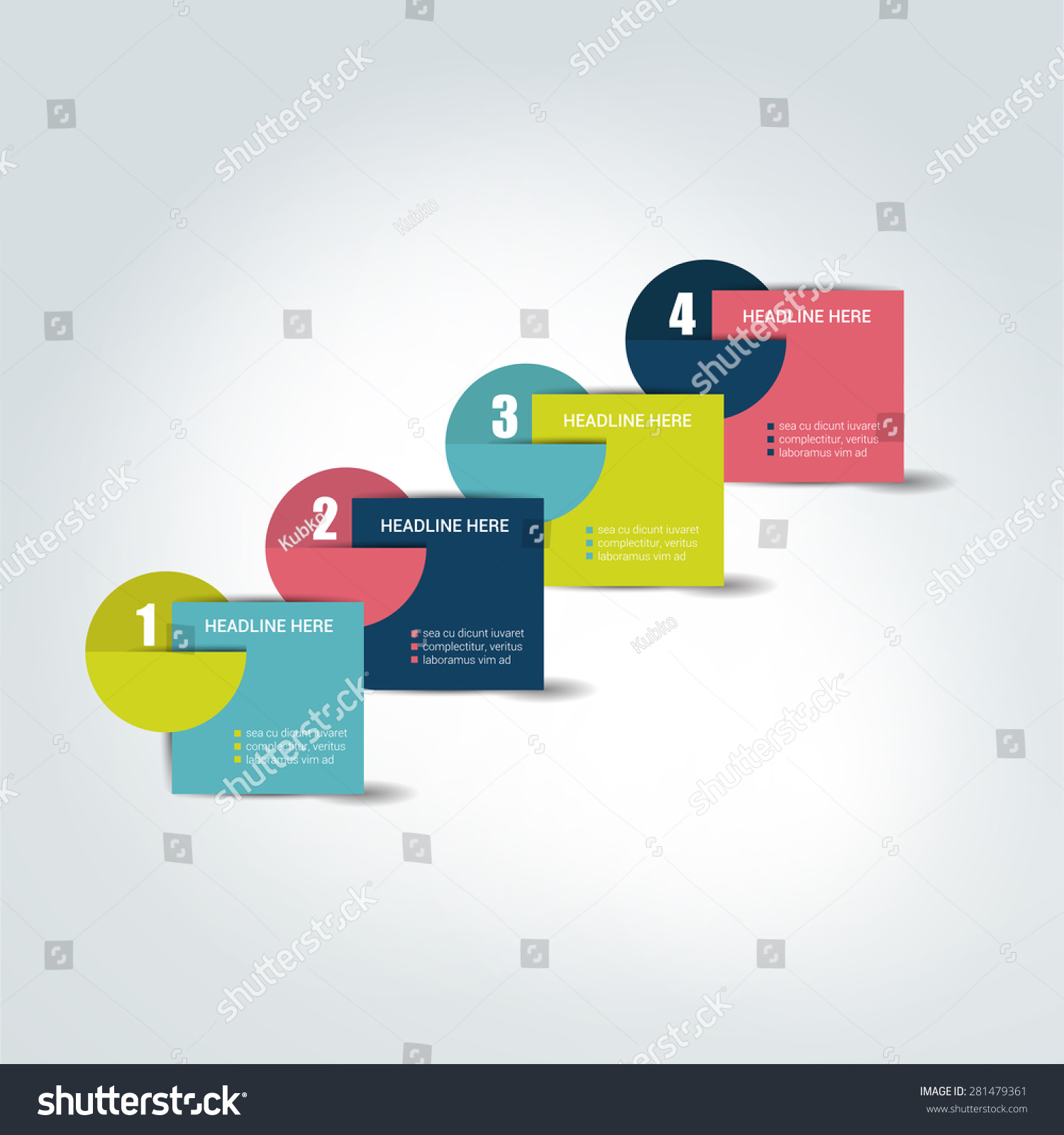 Speech Bubble Step By Step Four Stock Vector (Royalty Free) 281479361 ...