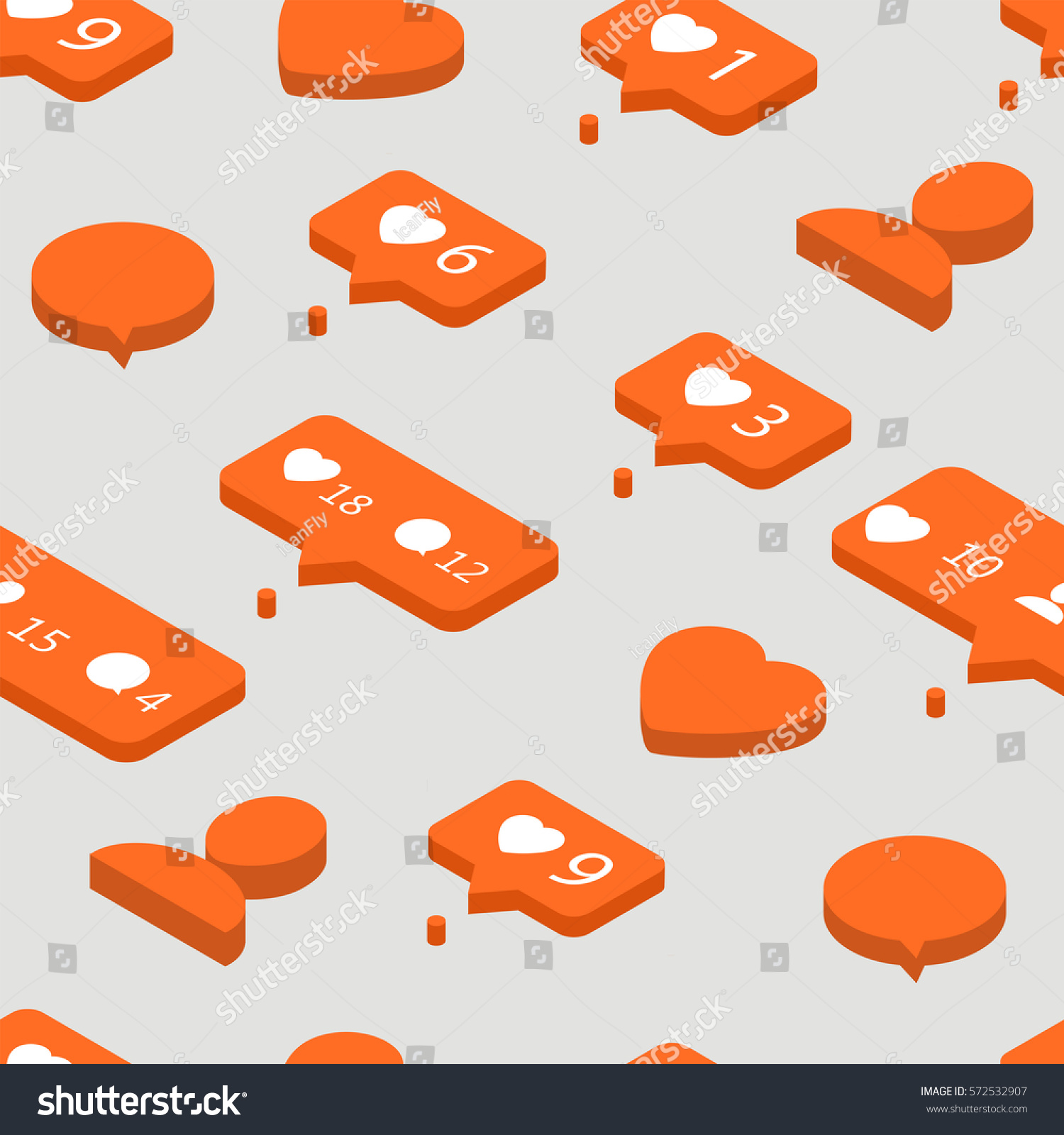 Speech Bubbles Social Network Abstract Background Stock Vector (Royalty Free) 572532907