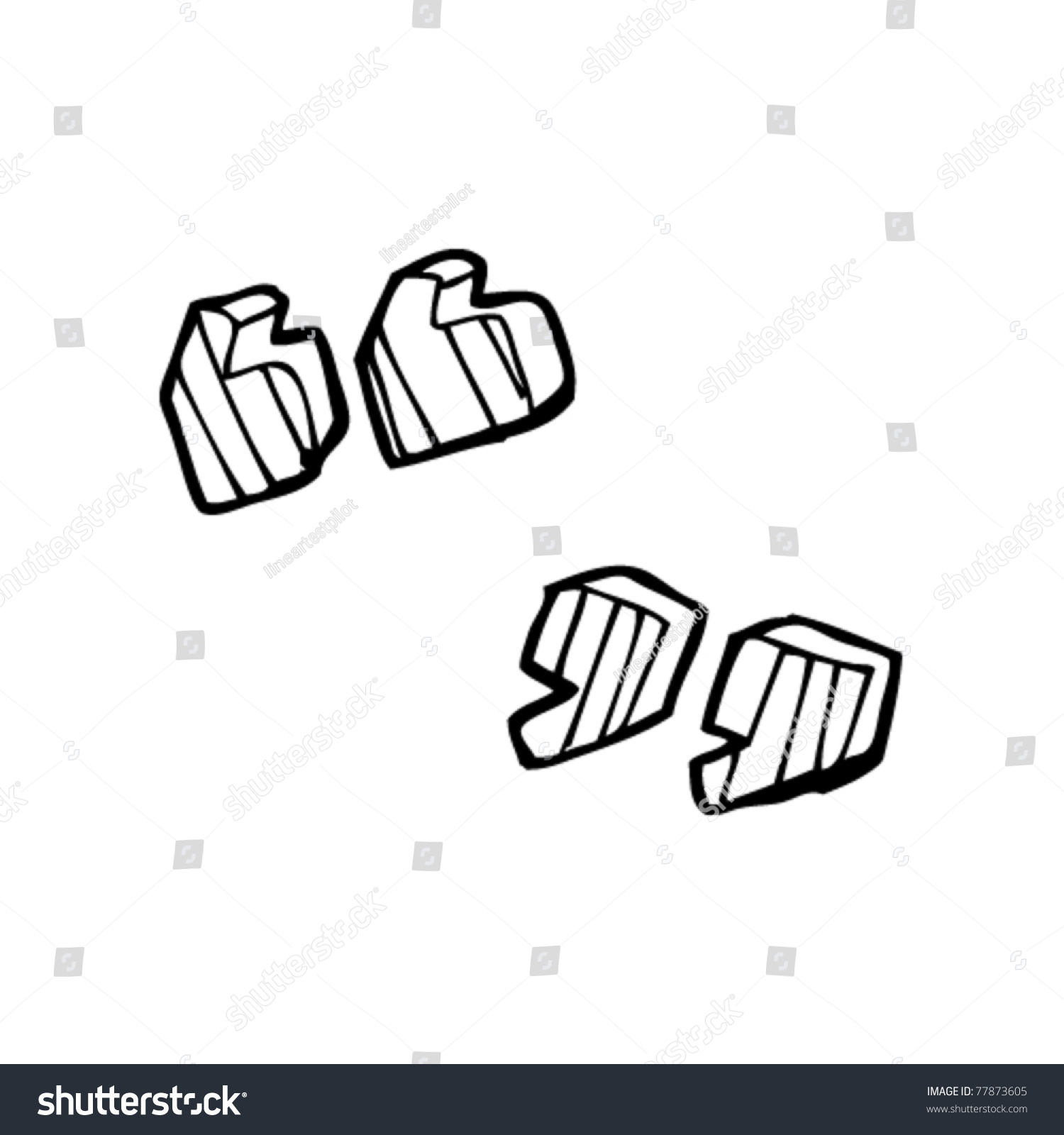 Speech Marks Cartoon Stock Vector (Royalty Free) 77873605