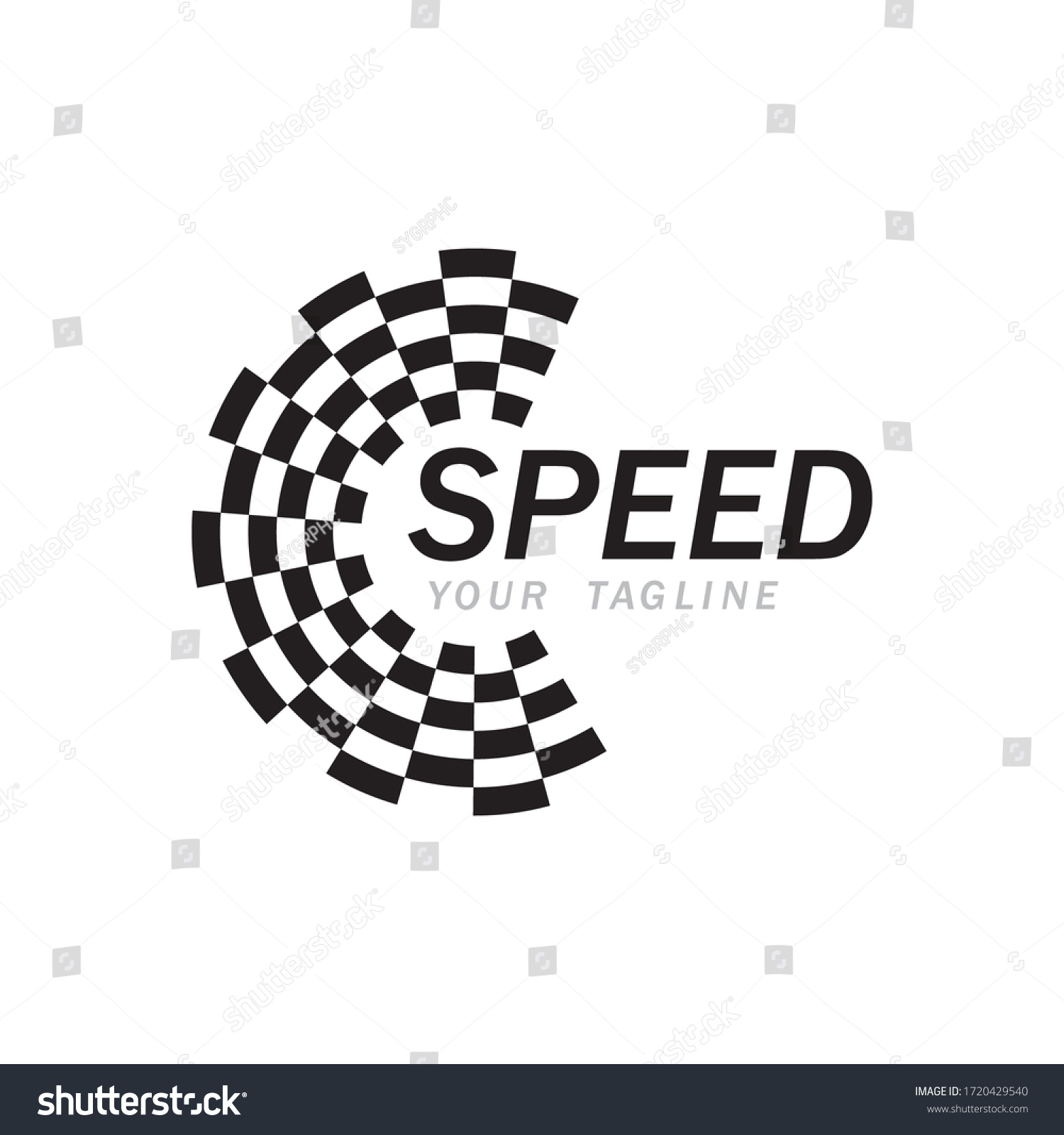 Speed Flag Logo Symbol Vector Image Stock Vector (Royalty Free ...
