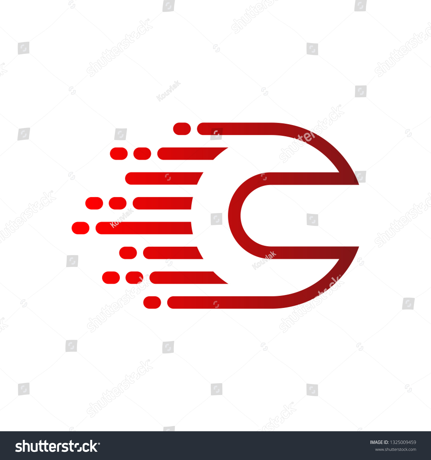 Speed Letter C Logo Design Template Stock Vector (Royalty Free ...