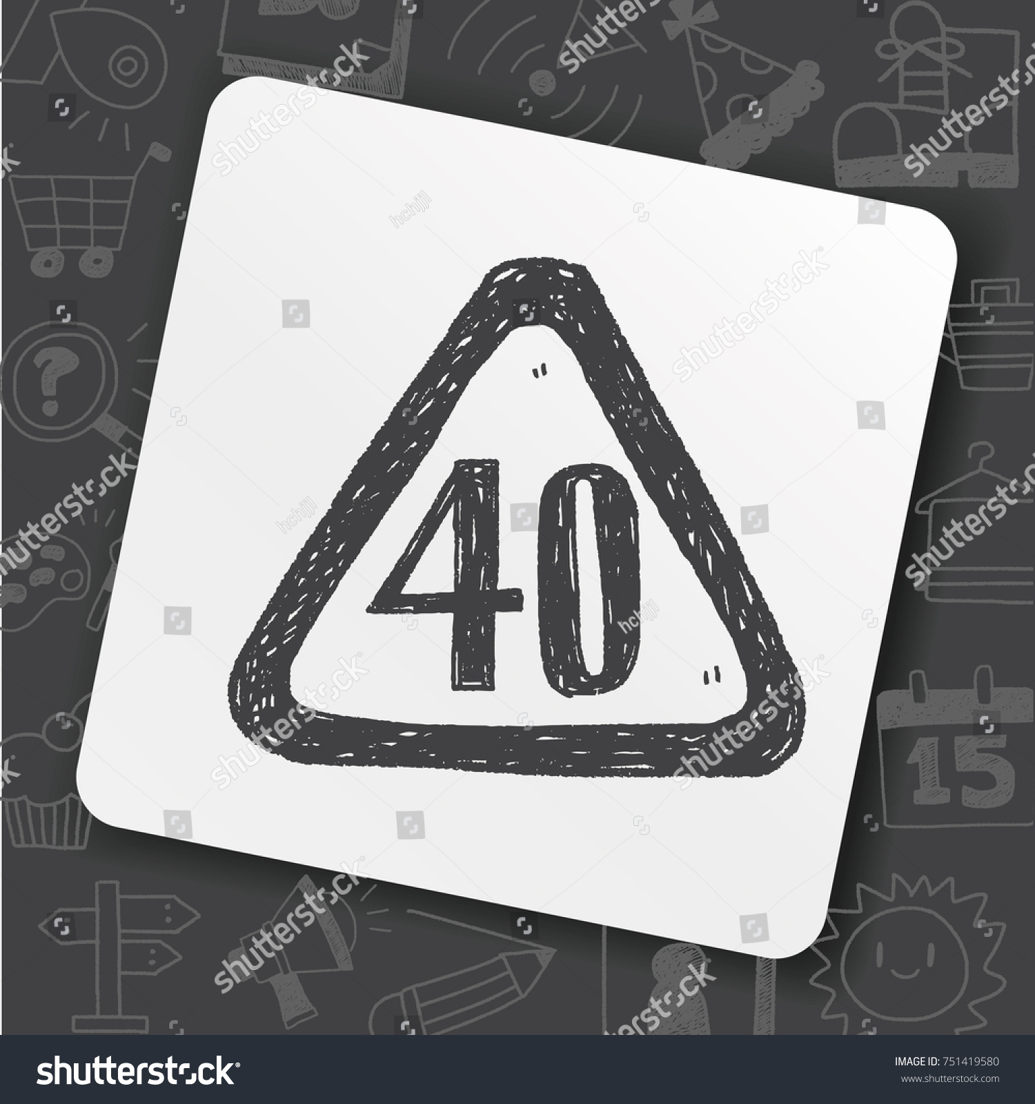 Speed Limit Doodle Stock Vector (Royalty Free) 751419580 | Shutterstock