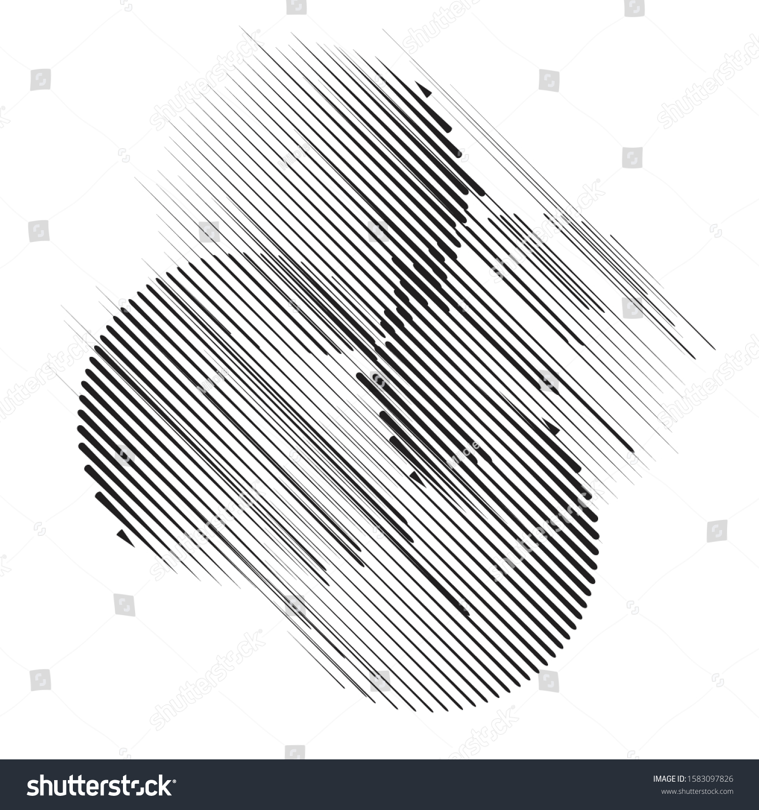 Speed Lines Vector Illustration Technology Logo Stock Vector (Royalty ...
