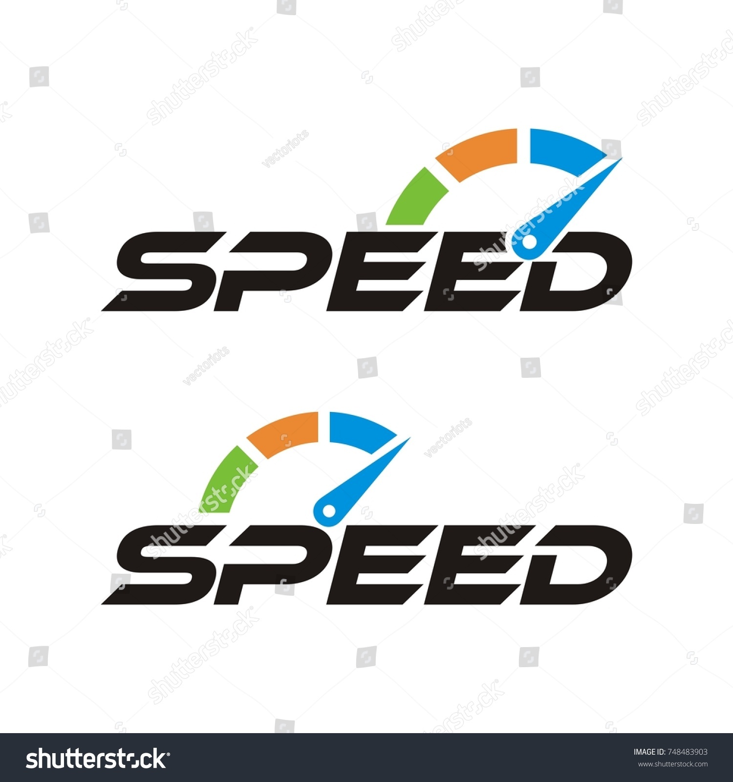 Speed Logo Design Template Vector Stock Vector (Royalty Free) 748483903