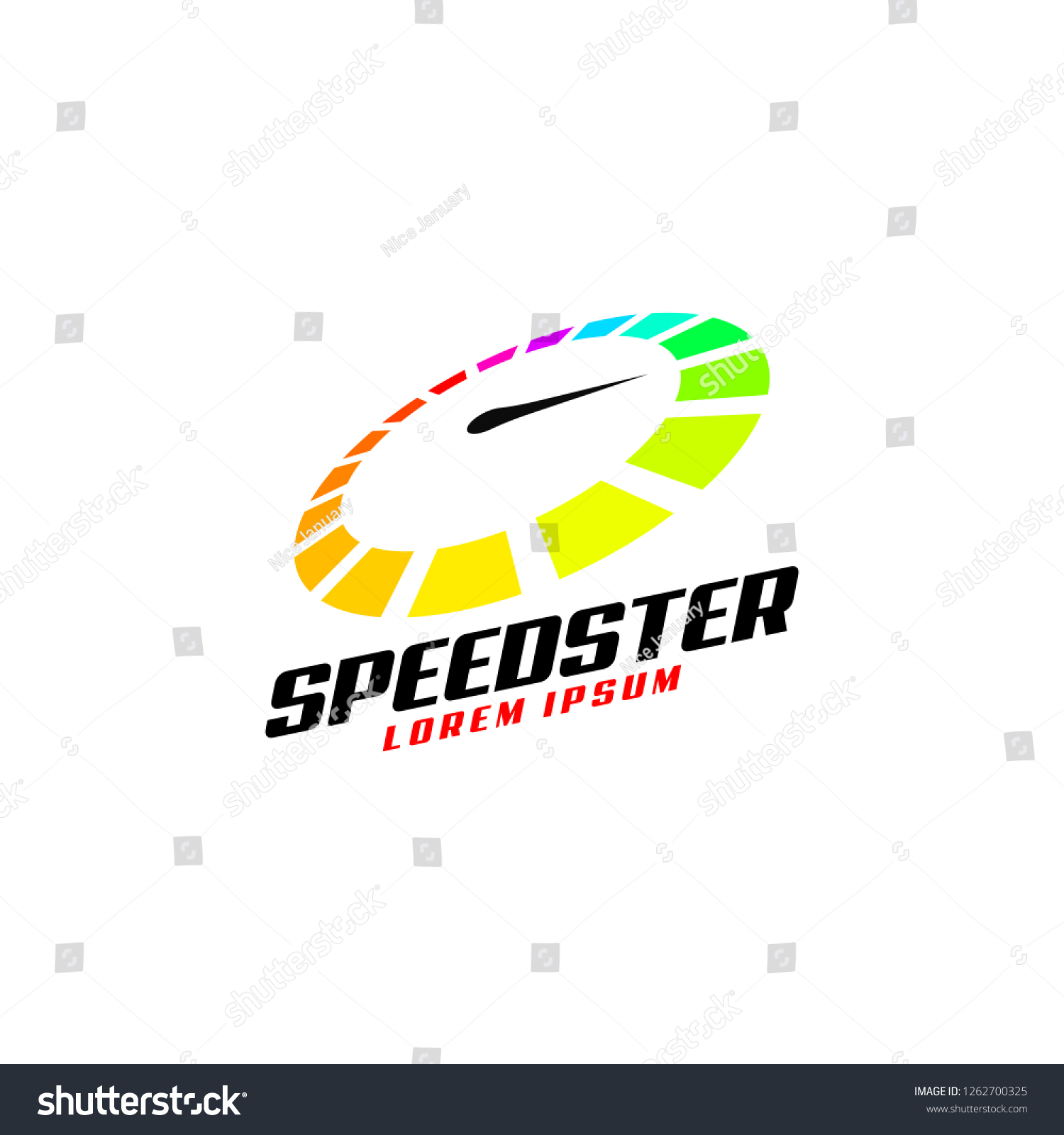 Speed Logo Vector Speedometer Logo Fast Stock Vector (Royalty Free ...