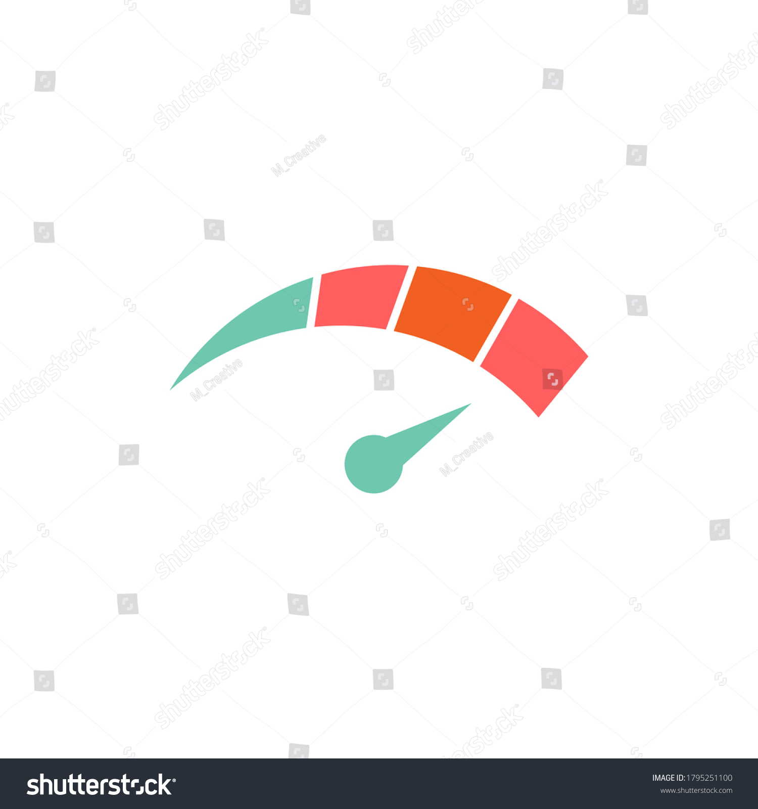 Speed Meter Vector Icon Logo Design Stock Vector (Royalty Free ...