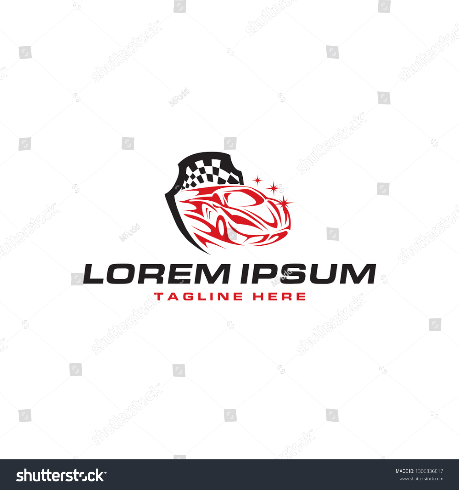 Speed Racing Car Clean Logo Vector: เวกเตอร์สต็อก (ปลอดค่าลิขสิทธิ์ ...