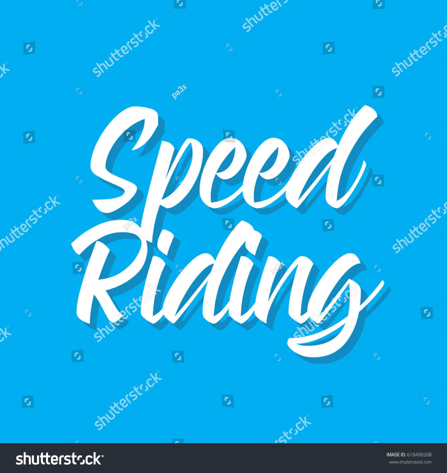 Speed Riding Text Design Vector Calligraphy Stock Vector (Royalty Free ...