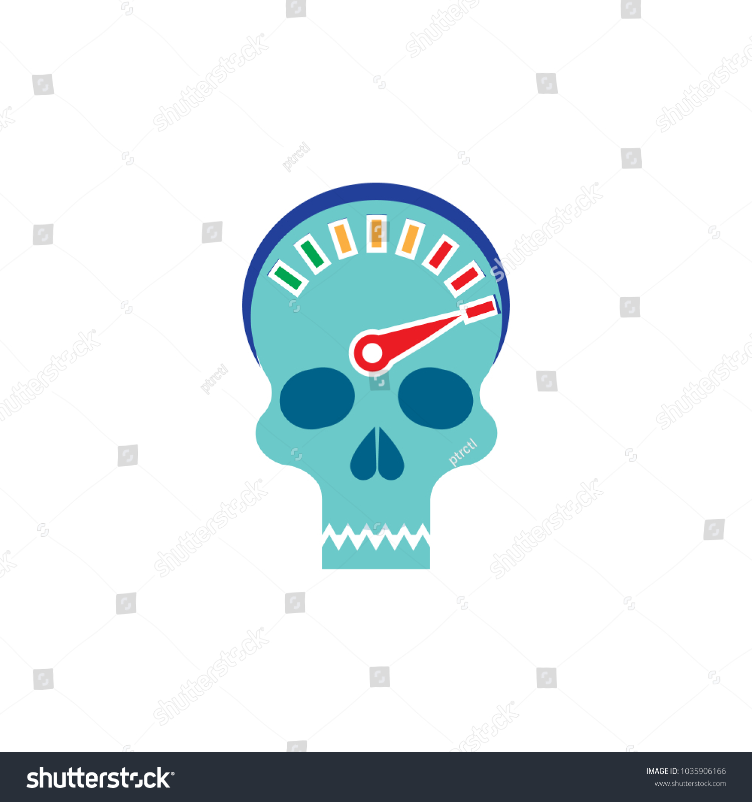 Speed Skull Logo Icon Design Stock Vector (Royalty Free) 1035906166 ...