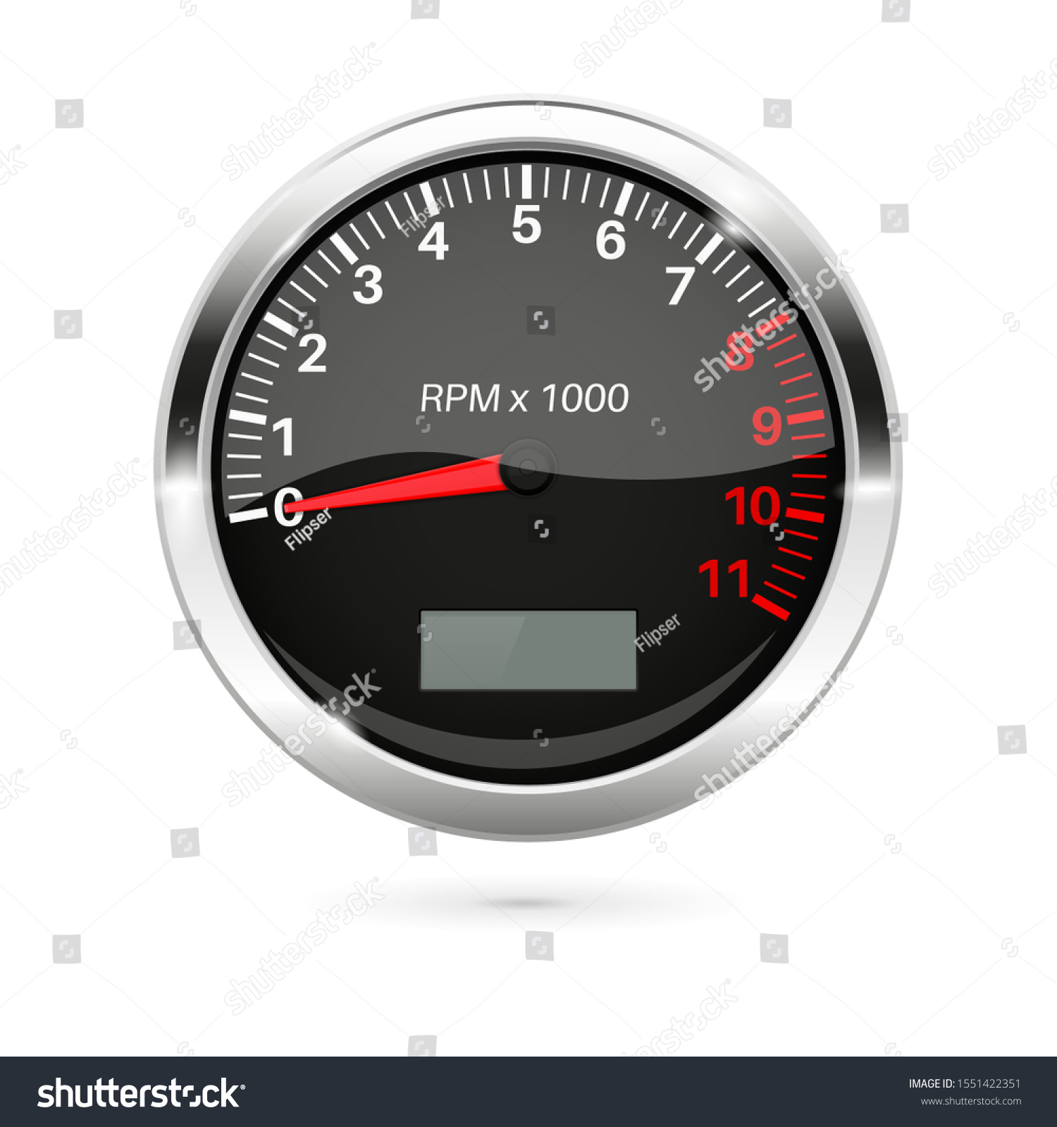 Speedometer 3d Vector Illustration Isolated On Stock Vector (Royalty ...