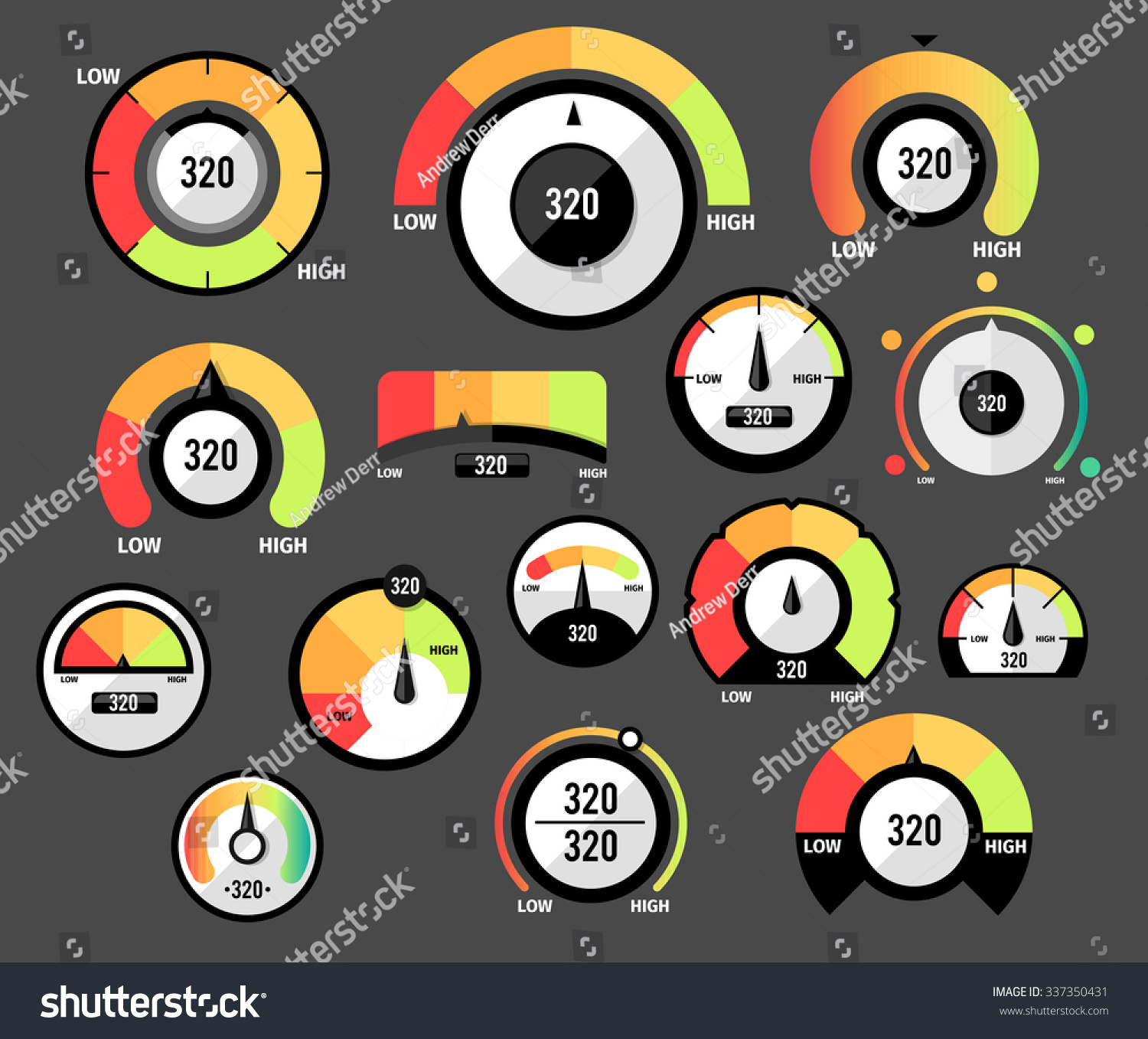 Speedometer Icons Circular Gauges Icons Set Stock Vector (Royalty Free ... Speedometer Icons Circular Gauges Icons Set Stock Vector (Royalty Free ...
