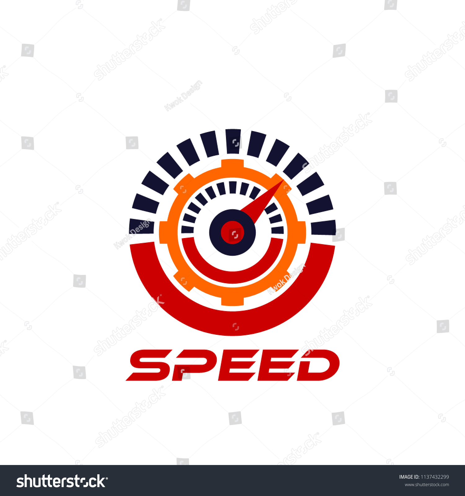 Speedometer Logo Design Template Speed Race Stock Vector (Royalty Free ...