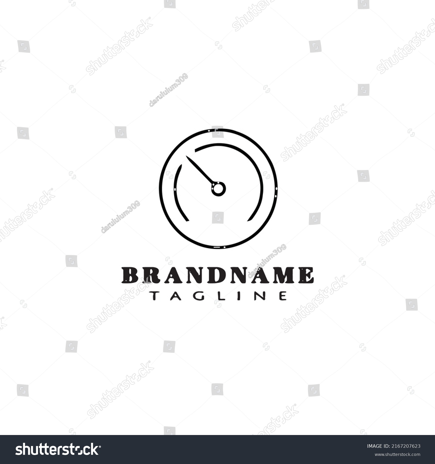 Speedometer Logo Icon Design Template Modern Stock Vector (Royalty Free ...