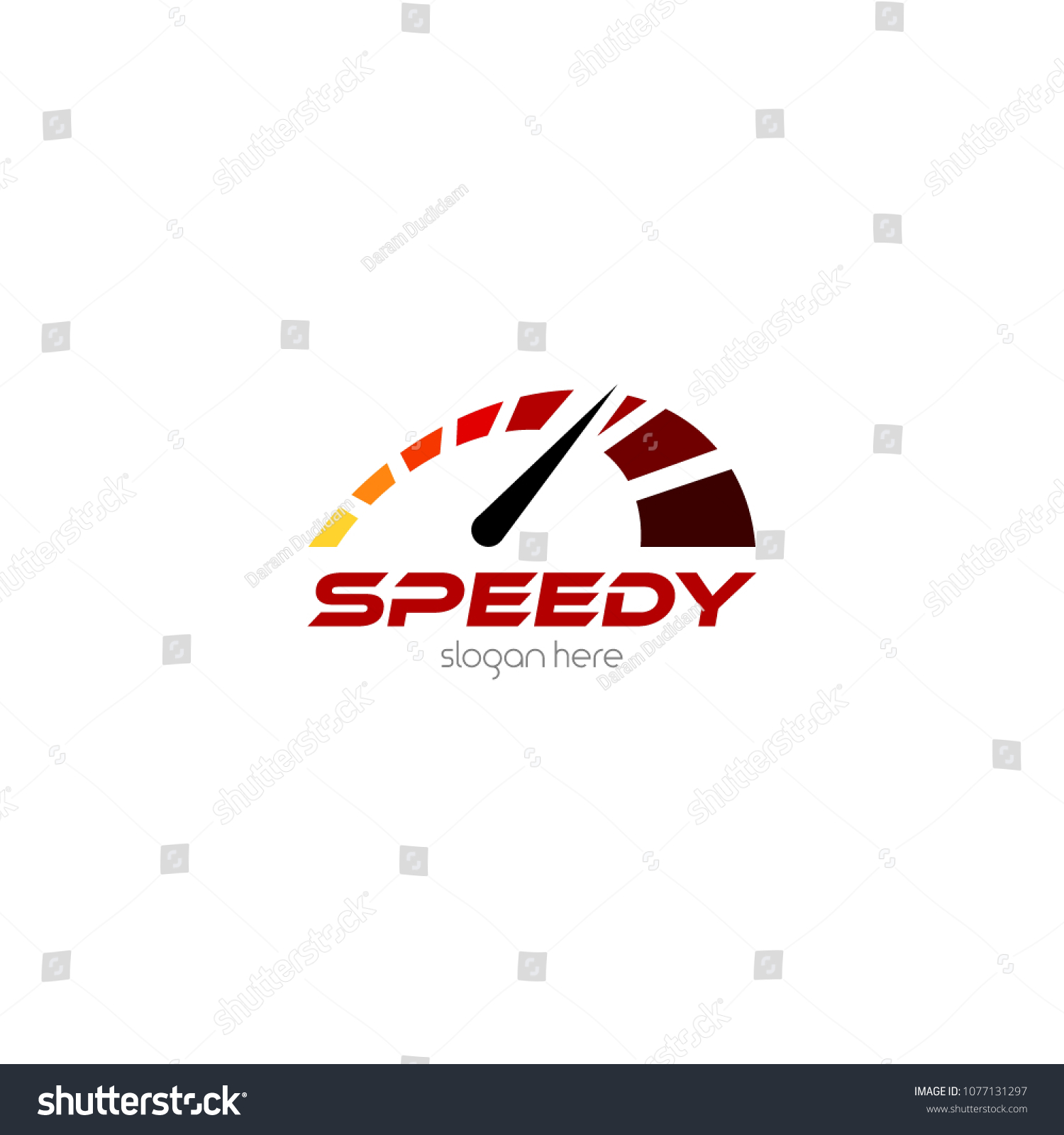 Speedometer Logo Icon Template Design Speed Stock Vector (Royalty Free ...