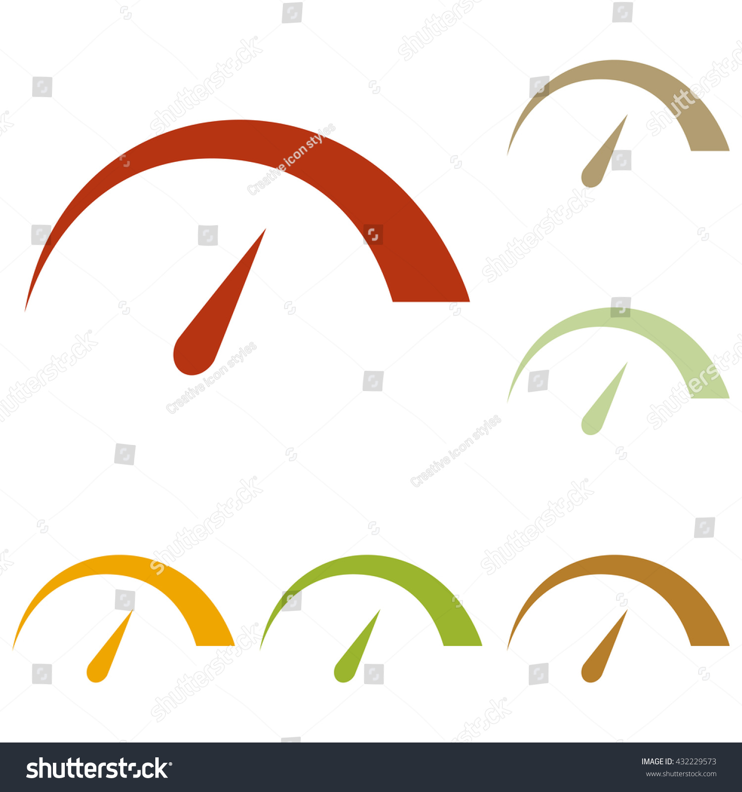 Speedometer Sign Illustration Stock Vector (Royalty Free) 432229573 ...