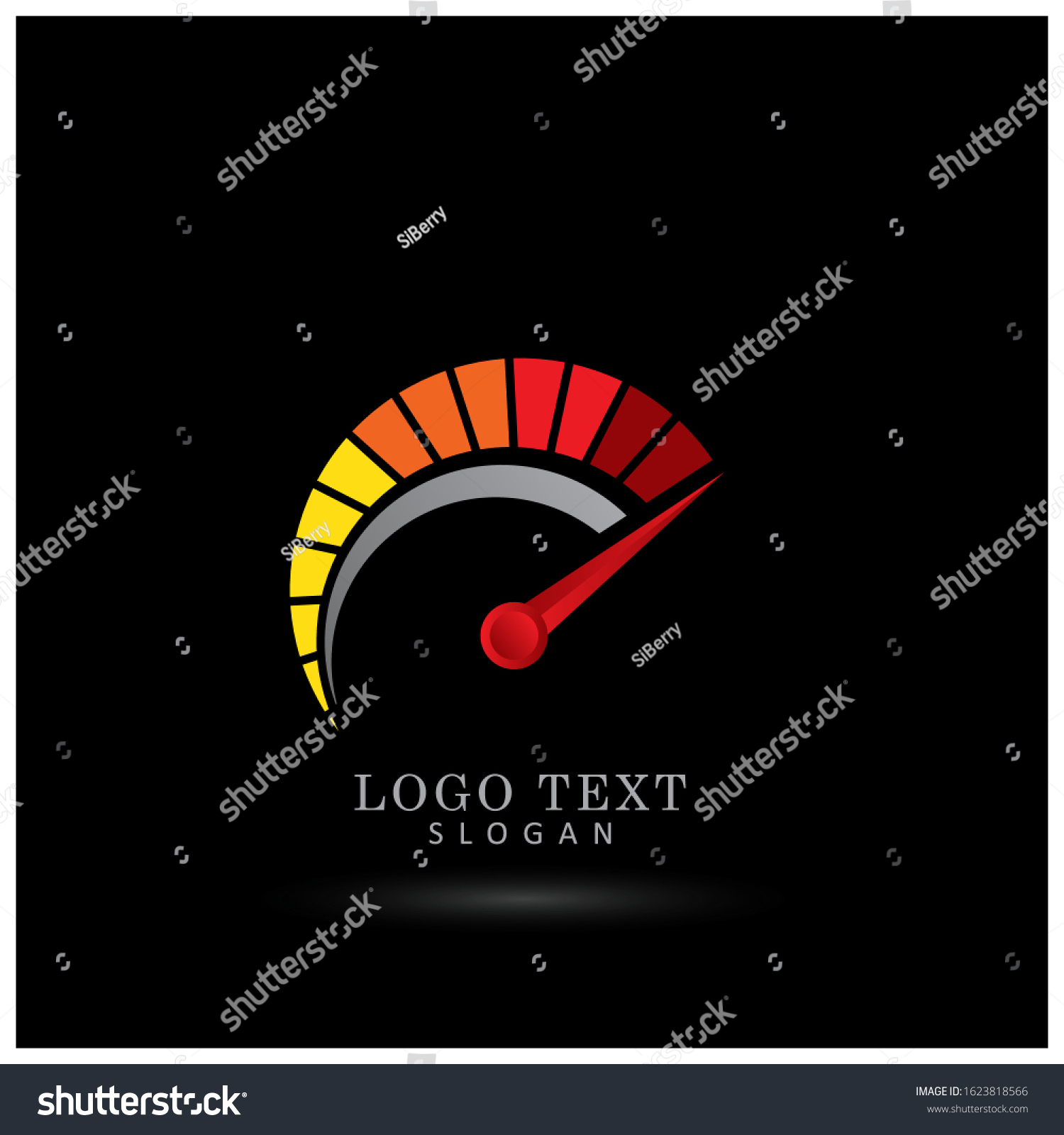 Speedometer Speed Performance Logo Symbol Icon Stock Vector (Royalty ...