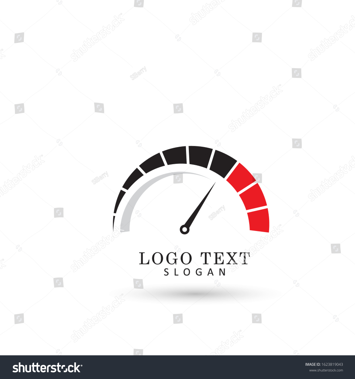 Speedometer Speed Performance Logo Symbol Icon Stock Vector (Royalty ...