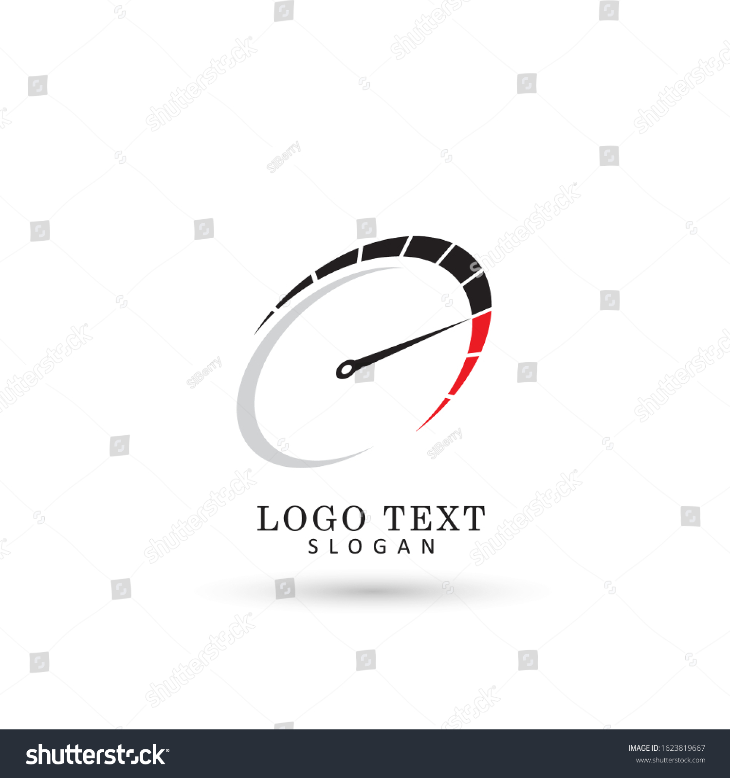 Speedometer Speed Performance Logo Symbol Icon Stock Vector (Royalty ...