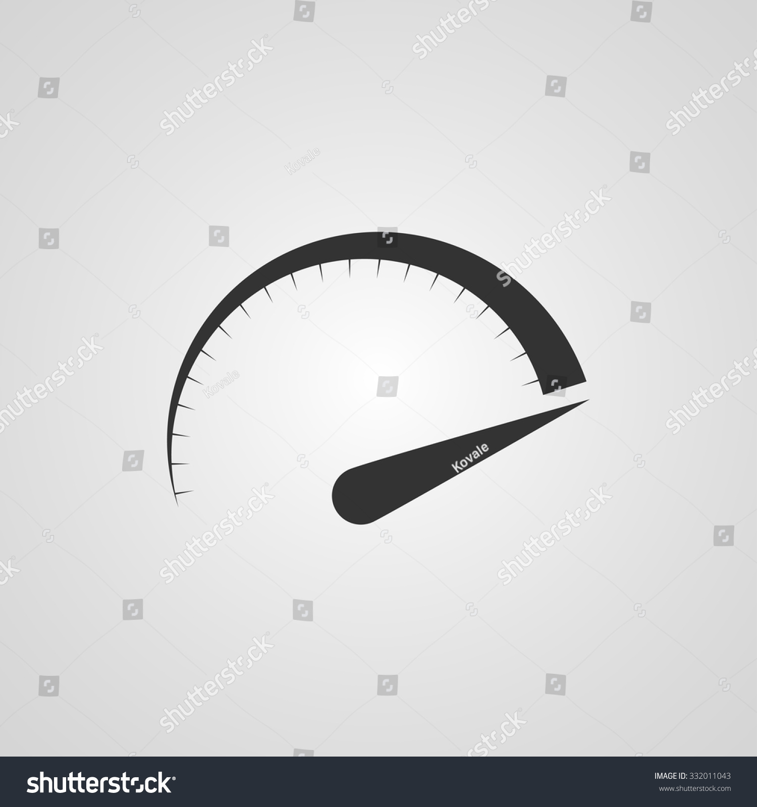 Speedometer Tachometer Symbol Vector Illustration Stock Vector (Royalty ...