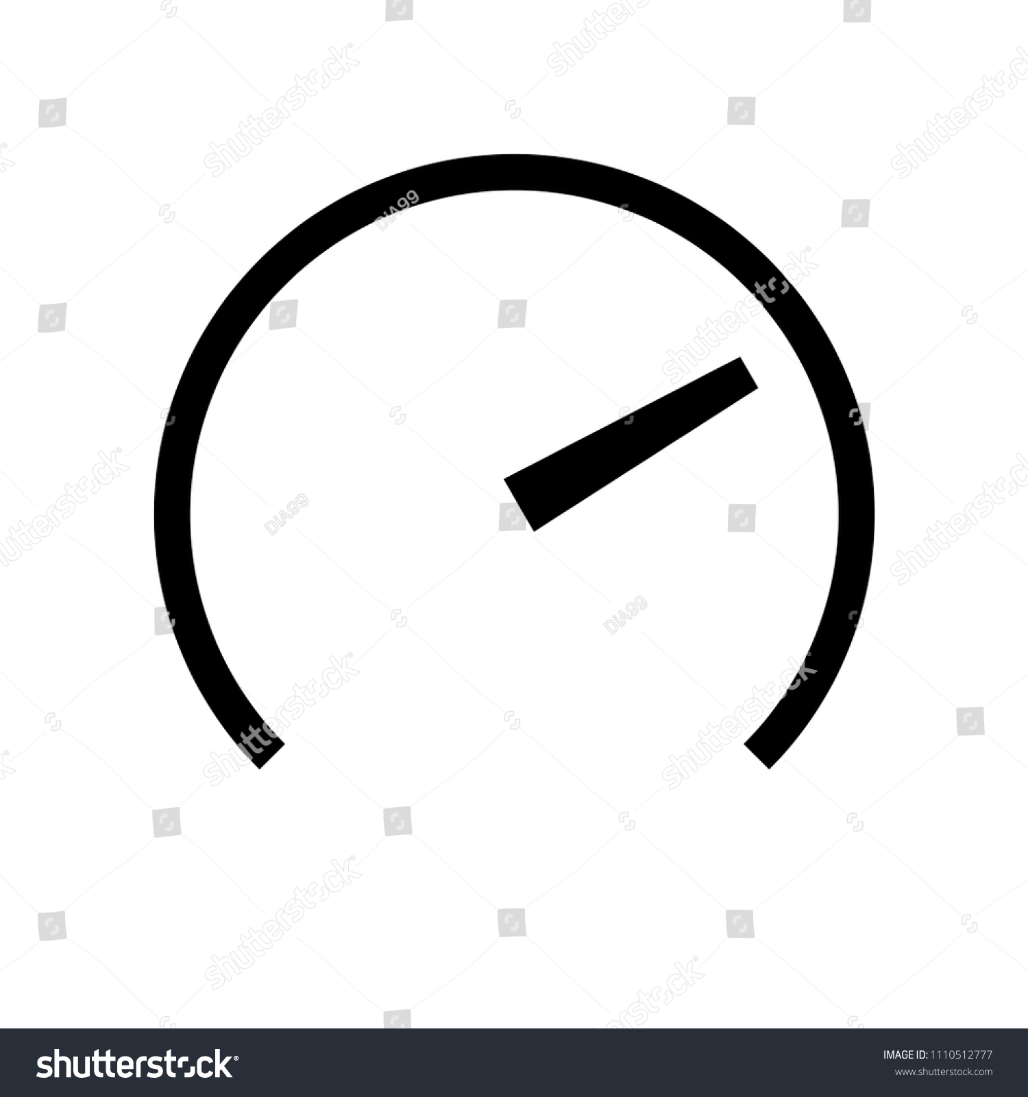 Speedtest Icon Speedometer Icon Stock Vector (Royalty Free) 1110512777 ...