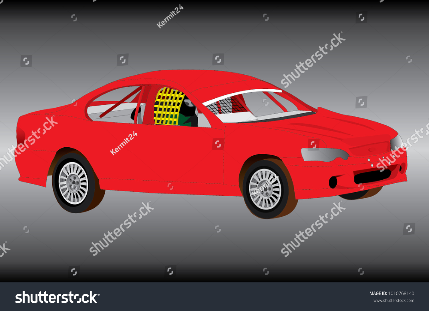 Speedway Racing Car Vector Stock Vector (Royalty Free) 1010768140