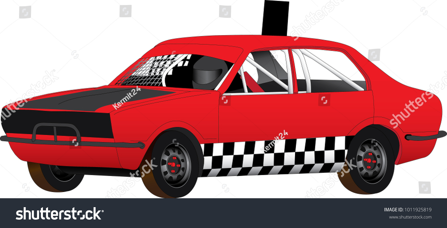 Speedway Racing Car Vector Stock Vector (Royalty Free) 1011925819 ...