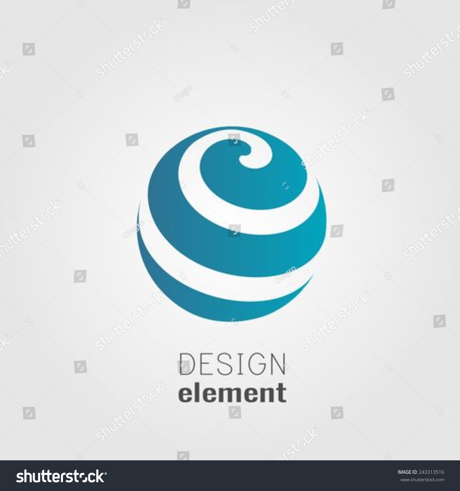 Sphere Abstract Lines Vector Logo Design Stock Vector (Royalty Free ...