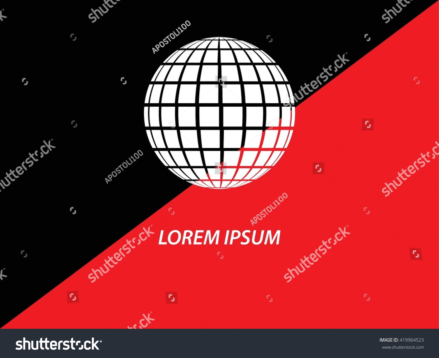 Sphere Logo Design Vector Illustration Stock Vector (Royalty Free ...