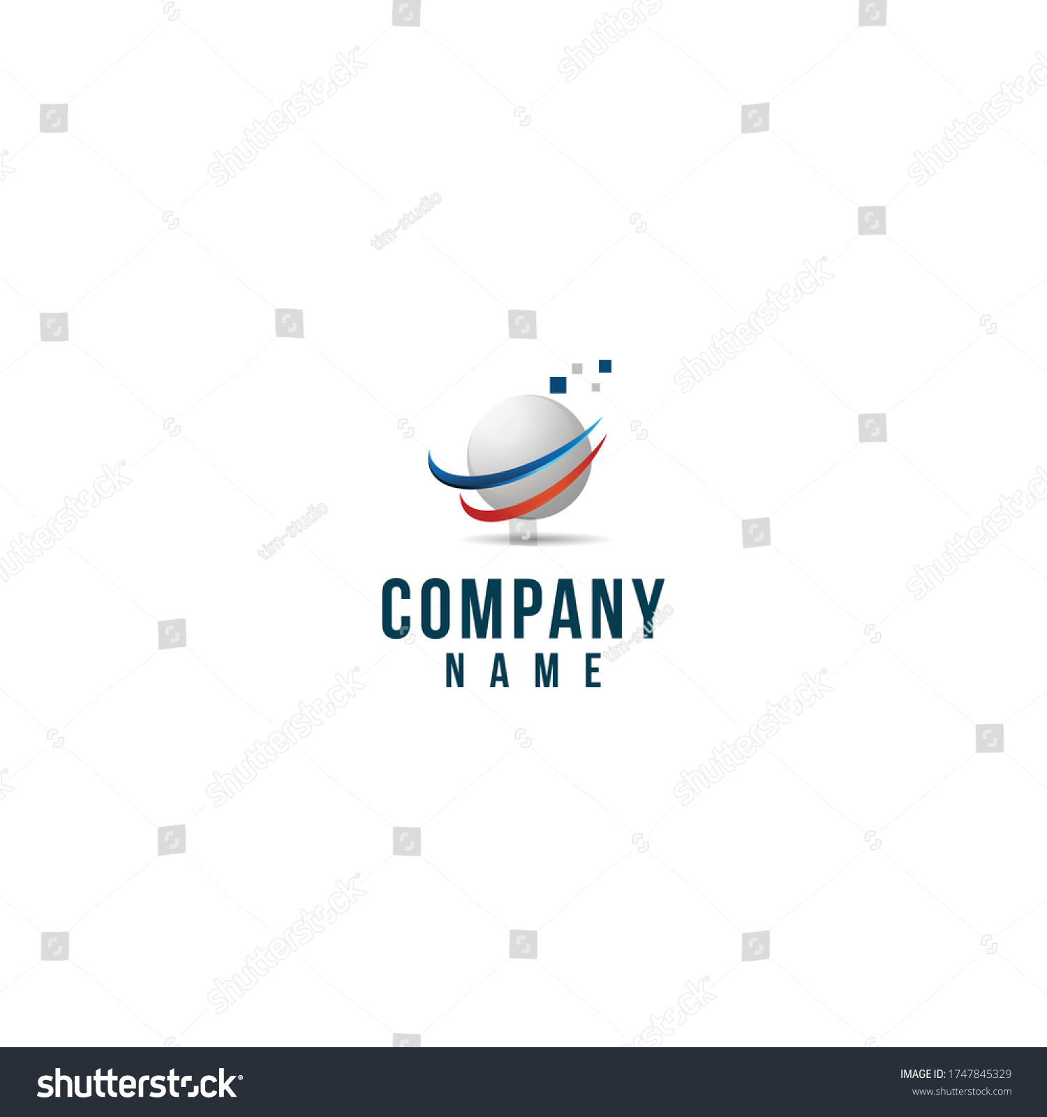 Sphere Logo Technology Companies Stock Vector (Royalty Free) 1747845329 ...