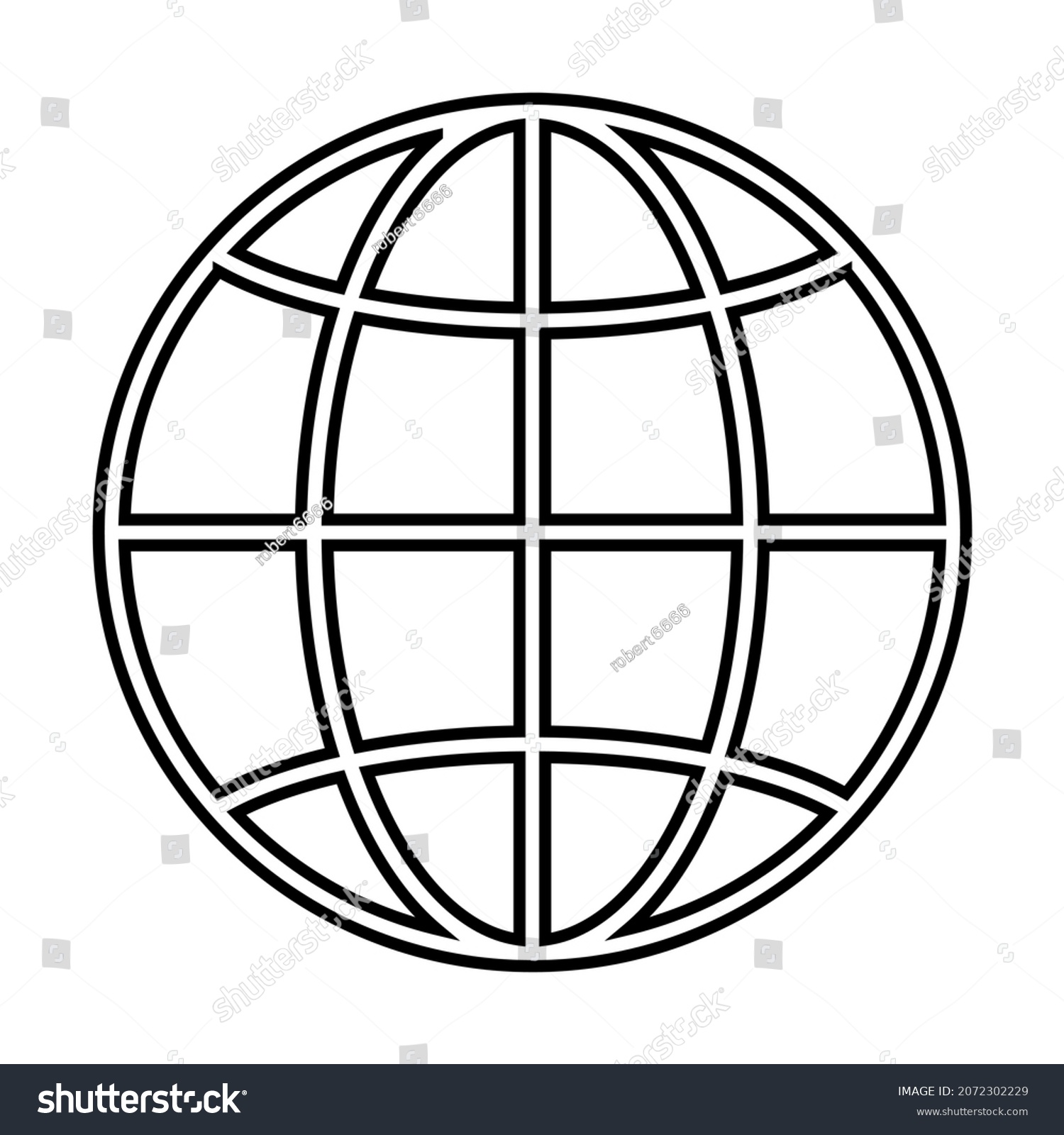 Sphere Skeleton On White Background Stock Vector (Royalty Free ...