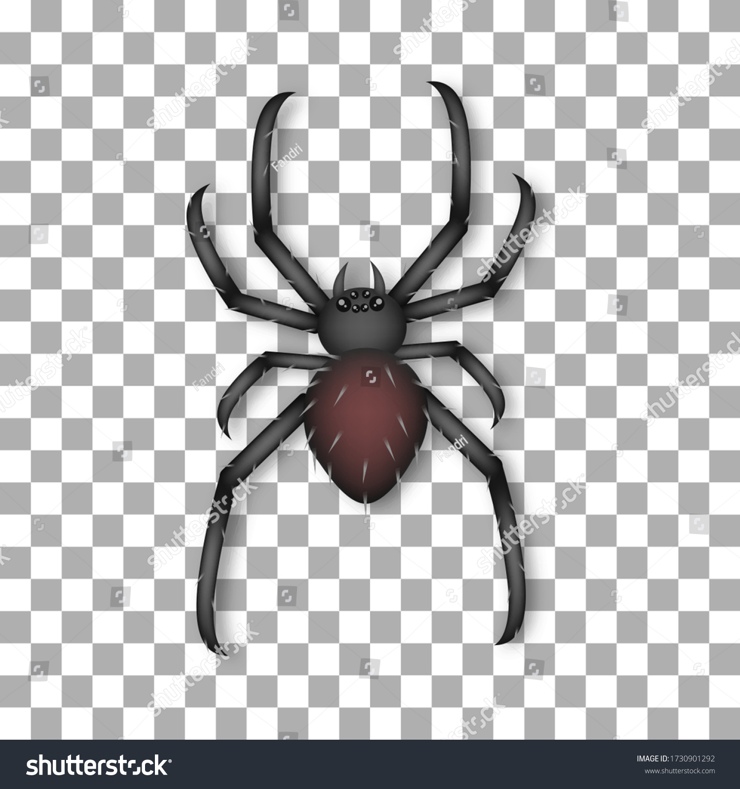 Spider On Transparent Background Vector: เวกเตอร์สต็อก (ปลอดค่า ...