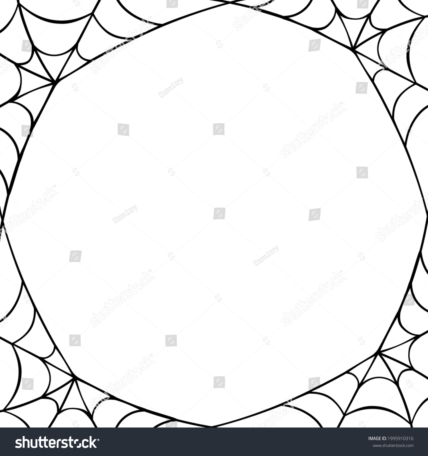 Spider Web Border Clipart Image Stock Vector (Royalty Free) 1995910316 ...
