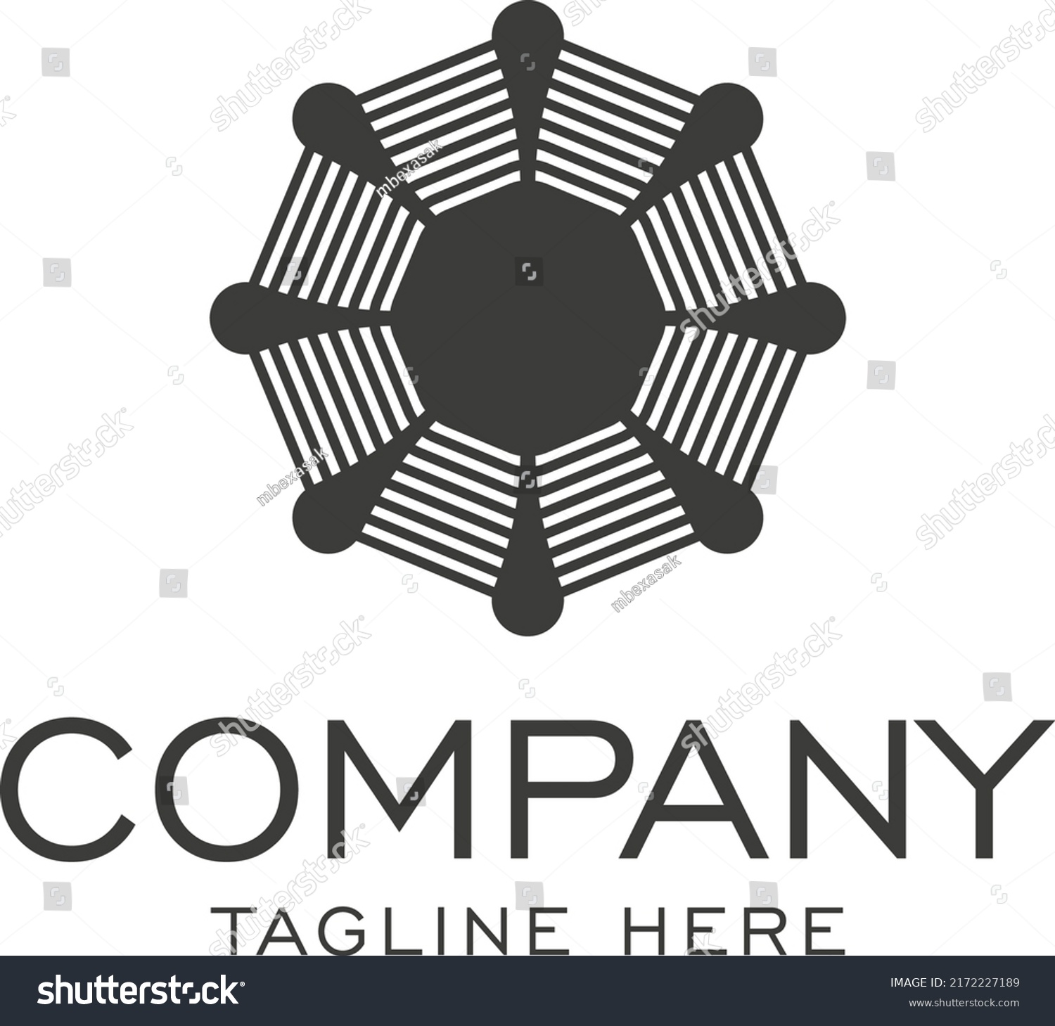 Spider Web Logo Icon Design Template Stock Vector (Royalty Free ...