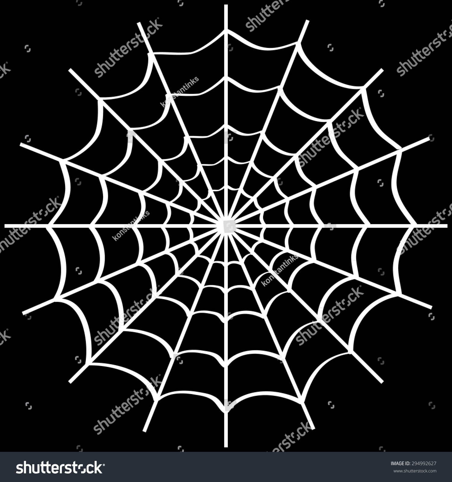 Spider Web On Black Background Vector Stock Vector 294992627 - Shutterstock