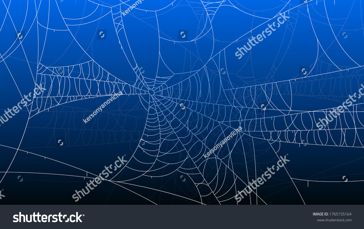 Spider Web On Gradient Background Halloween Stock Vector (Royalty Free ...