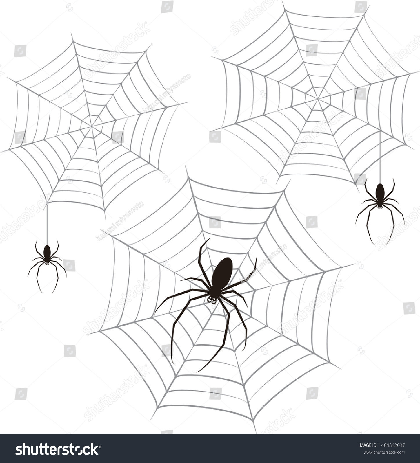 Spider Web Vector Illustration Clip Art Stock Vector (Royalty Free ...
