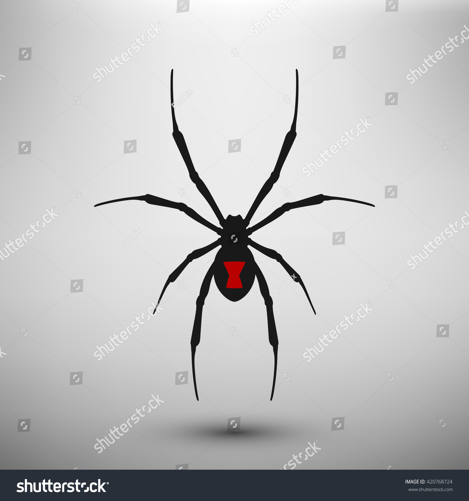 Spider Widow Icon Vector Isolated Stock Vector (Royalty Free) 420768724