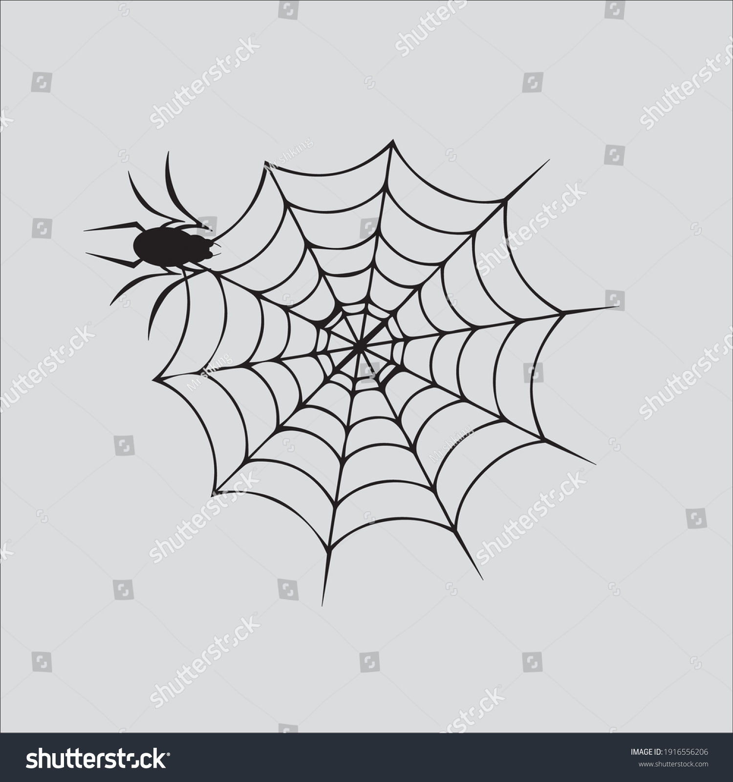 Spider House Vector Art Stock Vector (Royalty Free) 1916556206 ...