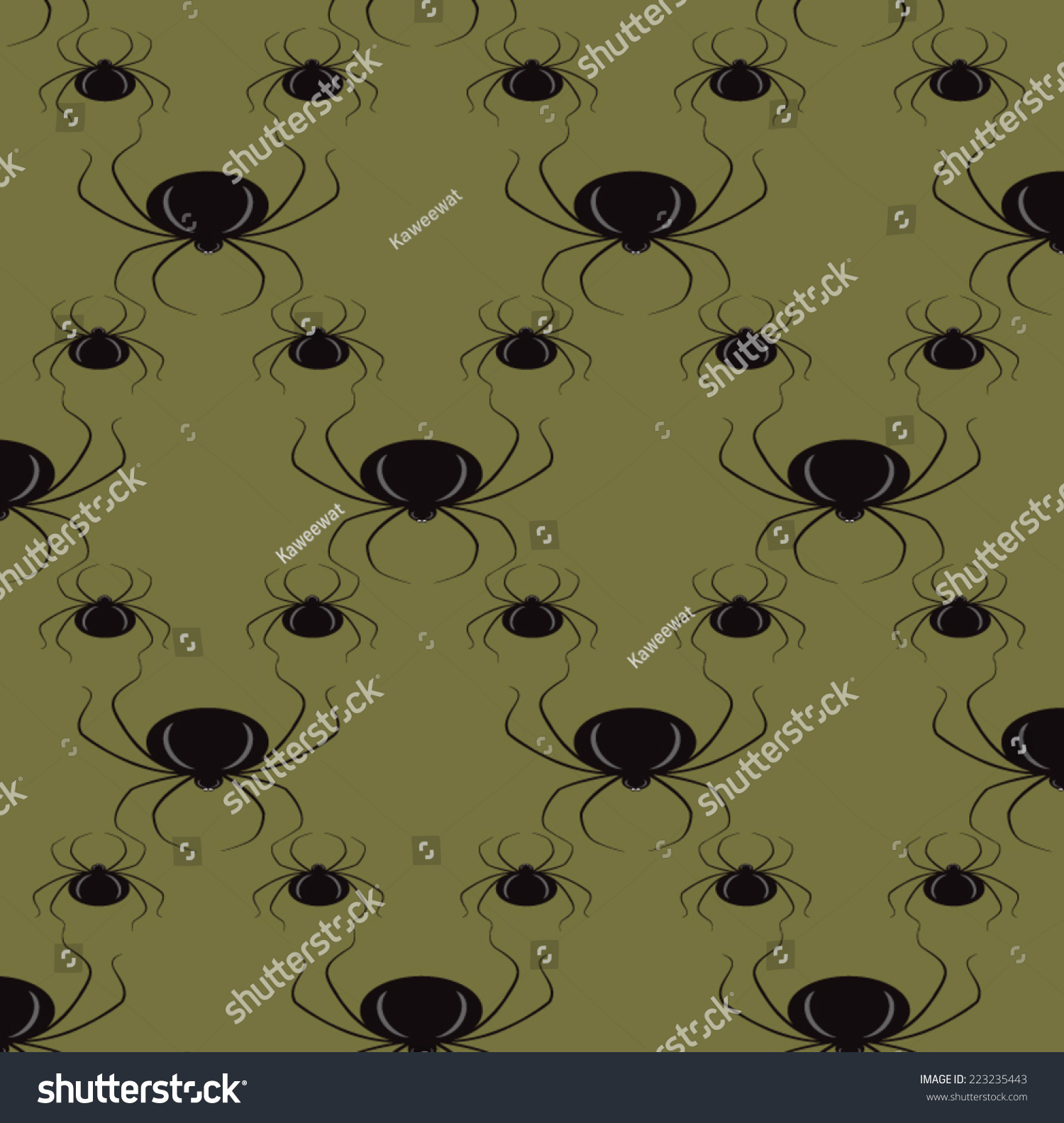 Spiders Background Pattern Wallpaper Stock Vector (Royalty Free ...
